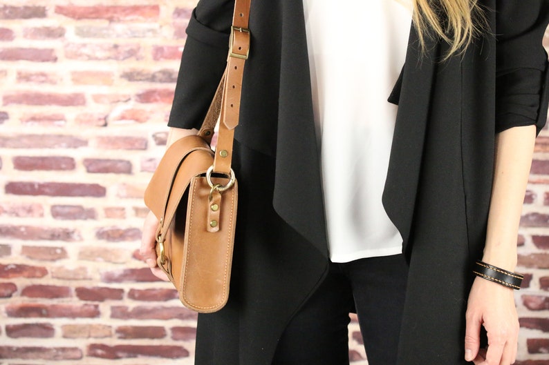 Small Leather Crossbody Bag Light Brown Leather Shoulder Bag - Etsy