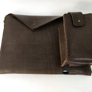 Leather Laptop Case With Charger Case Dell Laptop Case Leather Charger ...