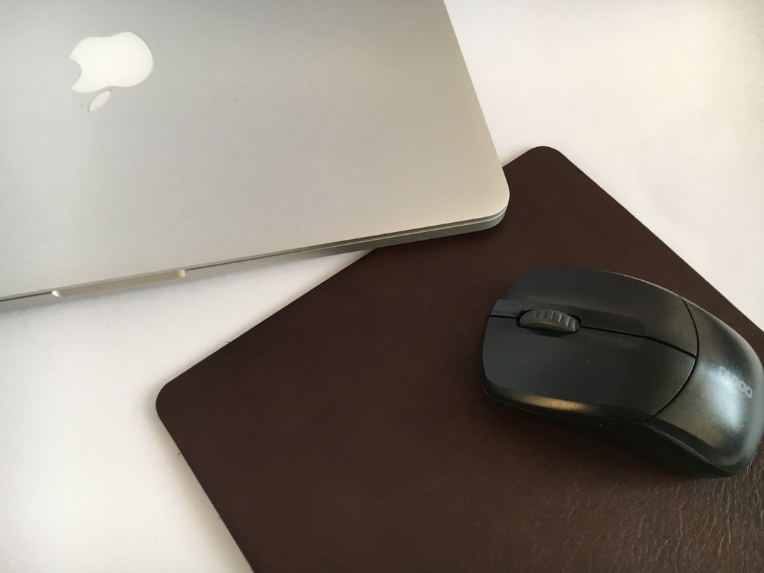 Square Mouse Pad Brown Leather Mouse Mat Customized Mouse Pad MacBook ...