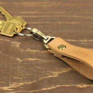 Leather Belt Loop Key Holder Groomsmen Gift Key Chain Belt Loop Key Fob ...