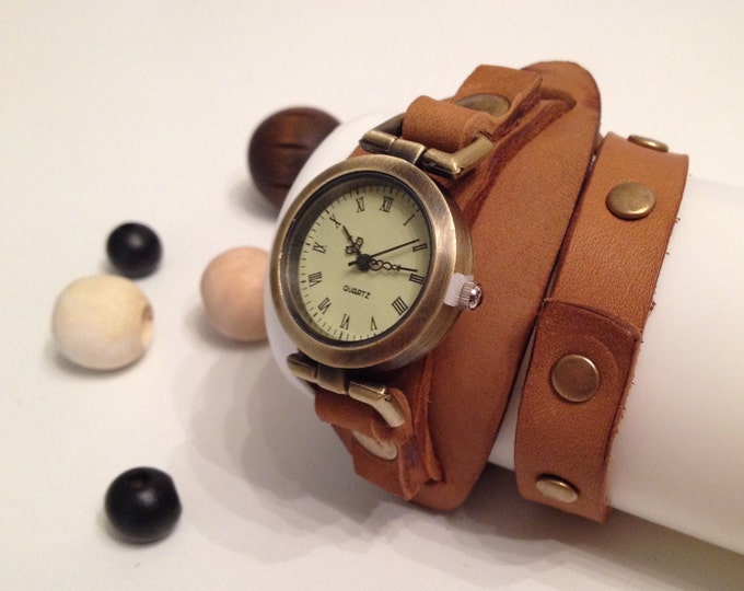 Leather Wrap Around Watch, Wrap Watch for Woman, Wrap Watch, Woman ...