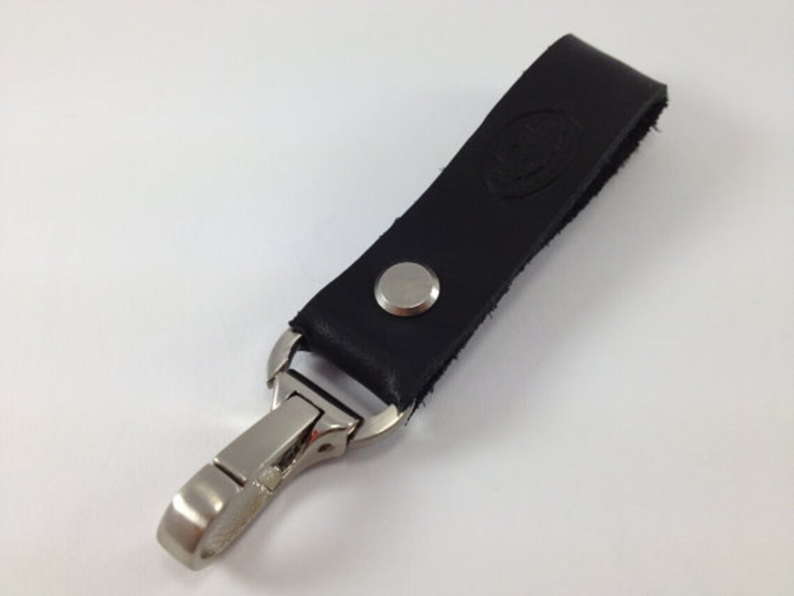 Black Leather Key Chain Belt Key Holder Father Day Gift Belt - Etsy