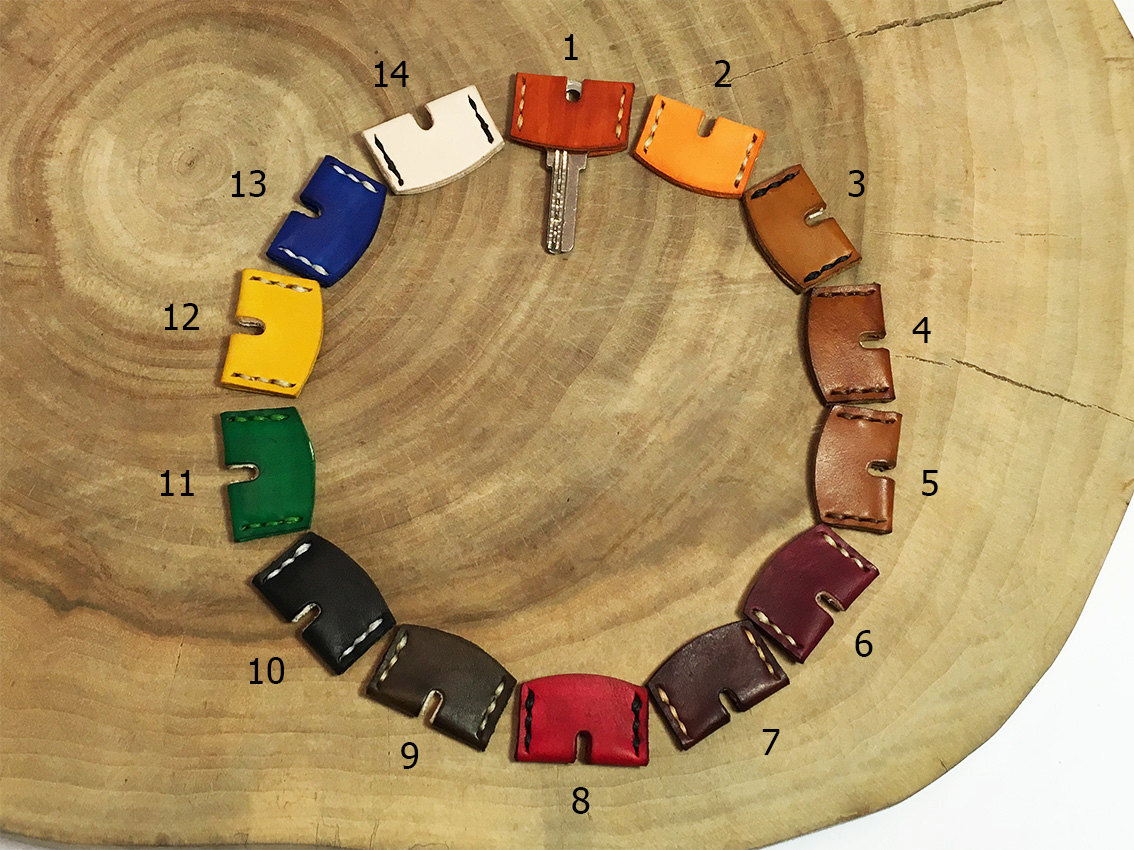 Leather Key Cover Personalized Custom Key Topper Key Cap | Etsy