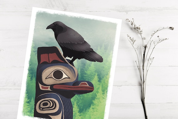 Crow Totem Pole