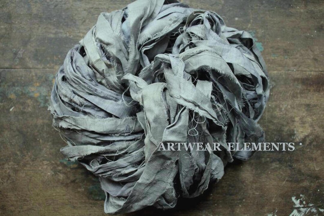 Gray Goose Recycled Sari Silk Ribbon - 5 Yards - Etsy