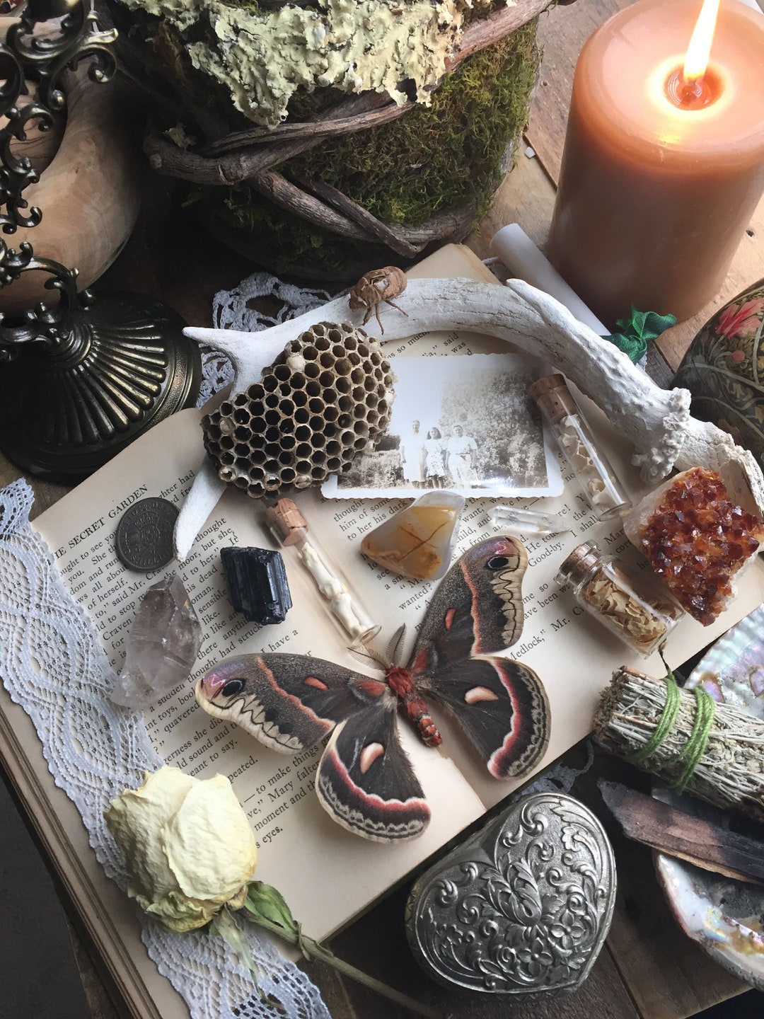 Attic Treasures Mystery Box 10 Items Witchy Mystery Crystal Box Smoke ...