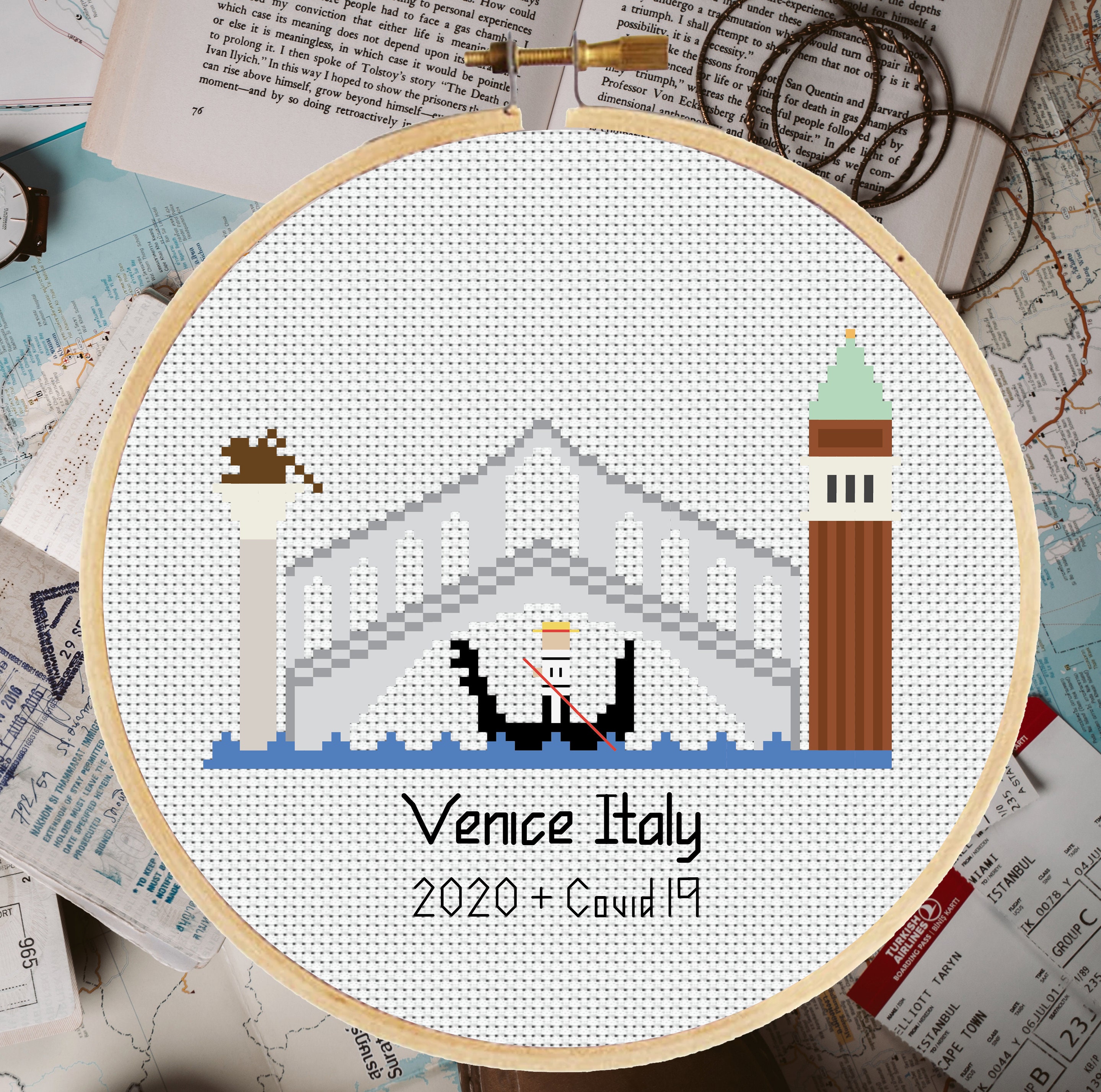 Venice Italy - Cross Stitch Pattern (digital Format - PDF) - Etsy
