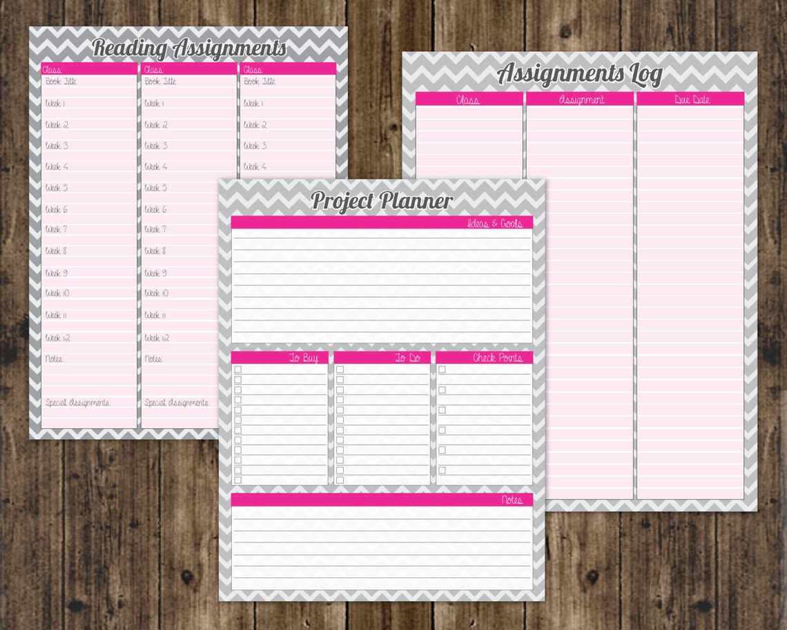 Student Planner Collection - Etsy