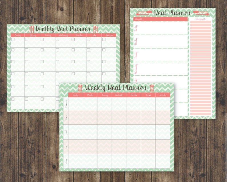 Meal Planning Collection - Etsy