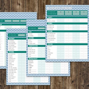 Allocated Spending Sheets - Etsy