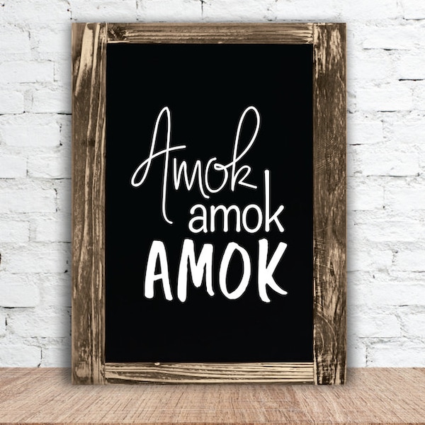 Amok - Etsy