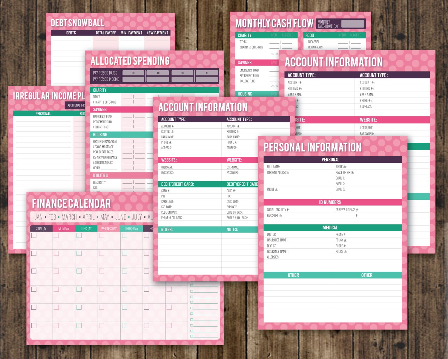 Finance Binder Collection - Etsy