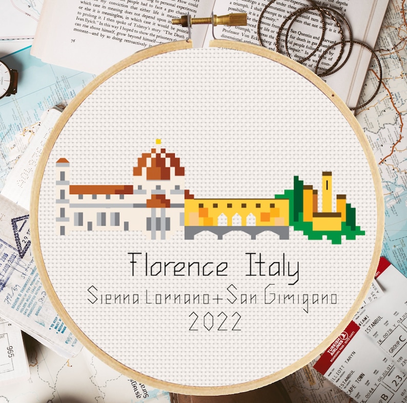 Florence Italy - Cross Stitch Pattern (digital Format - PDF) Firenze - Etsy