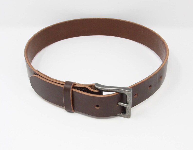 Old English Bridle Butt Leather Belt - Etsy