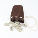 Brown Suede Drawstring Pouch - Etsy