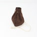 Brown Suede Drawstring Pouch - Etsy
