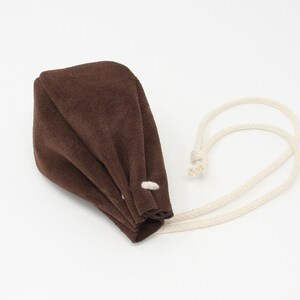 Brown Suede Drawstring Pouch - Etsy