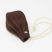 Brown Suede Drawstring Pouch - Etsy