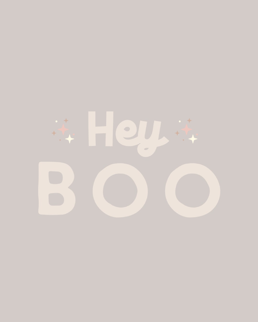Hey Boo Printable - Etsy