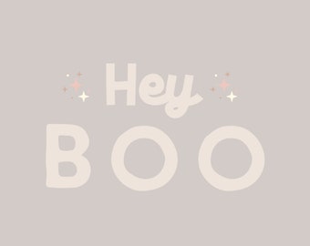 Hey Boo Halloween Care Package Labels: Printable PDF (instant Download ...