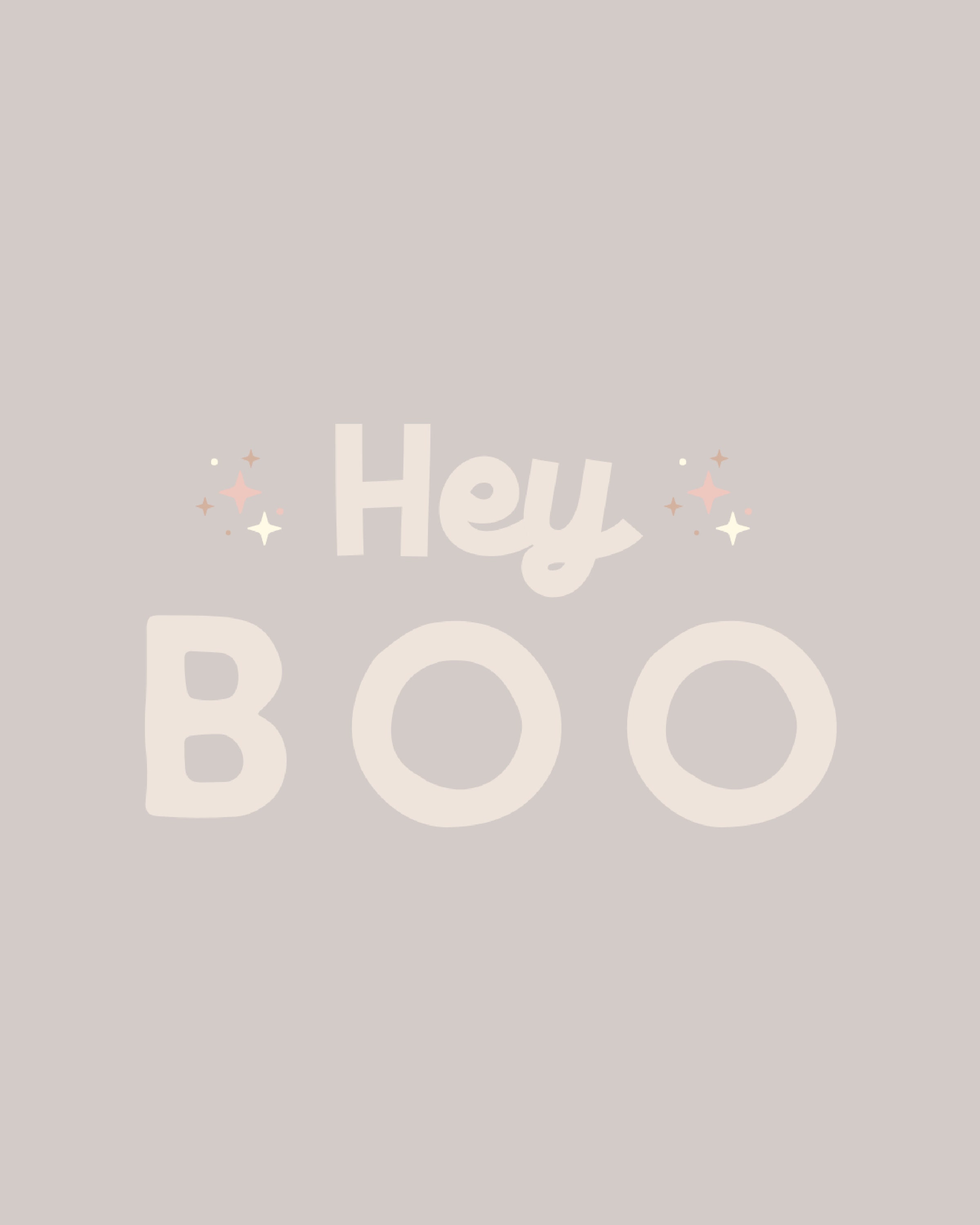 Hey Boo Printable - Etsy