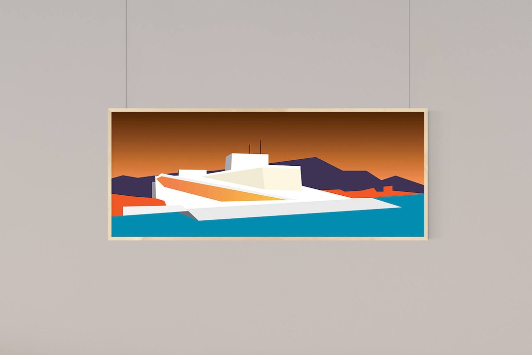 Architecture Illustration of Oslo Opera House - Etsy