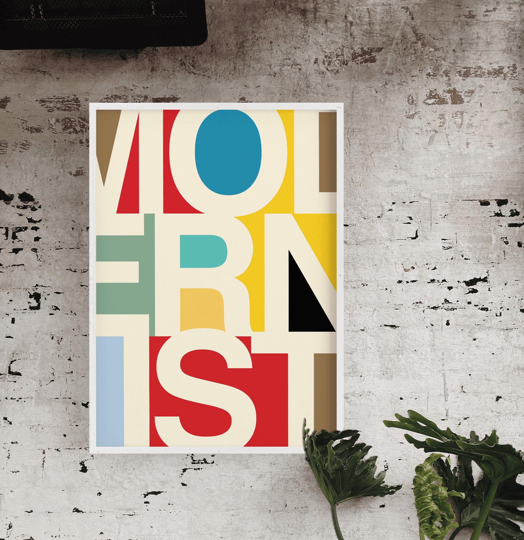 Modernist Typography Helvetica Graphic Design Art - Etsy