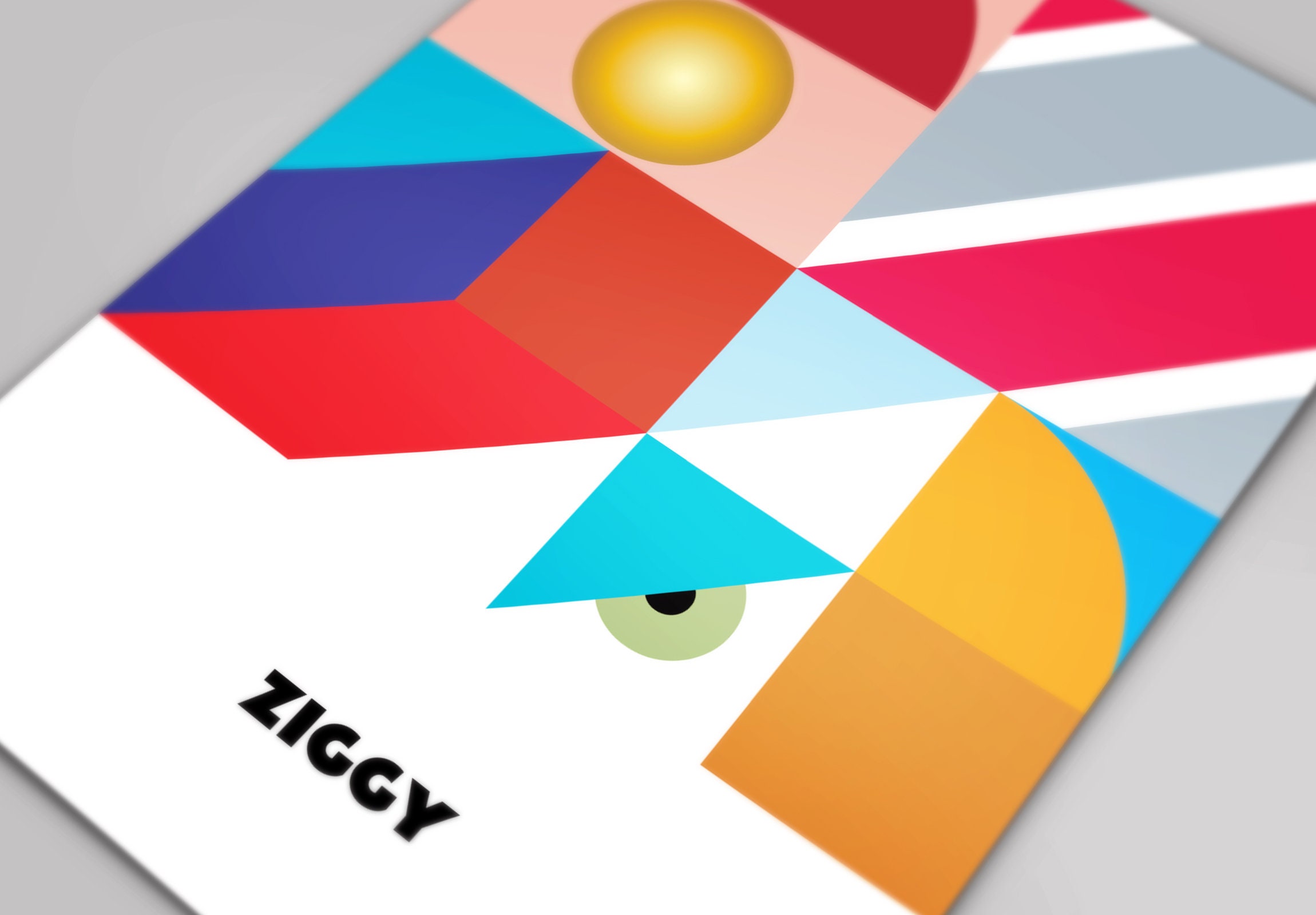Ziggy - Minimal Design Pop Music Poster - Etsy