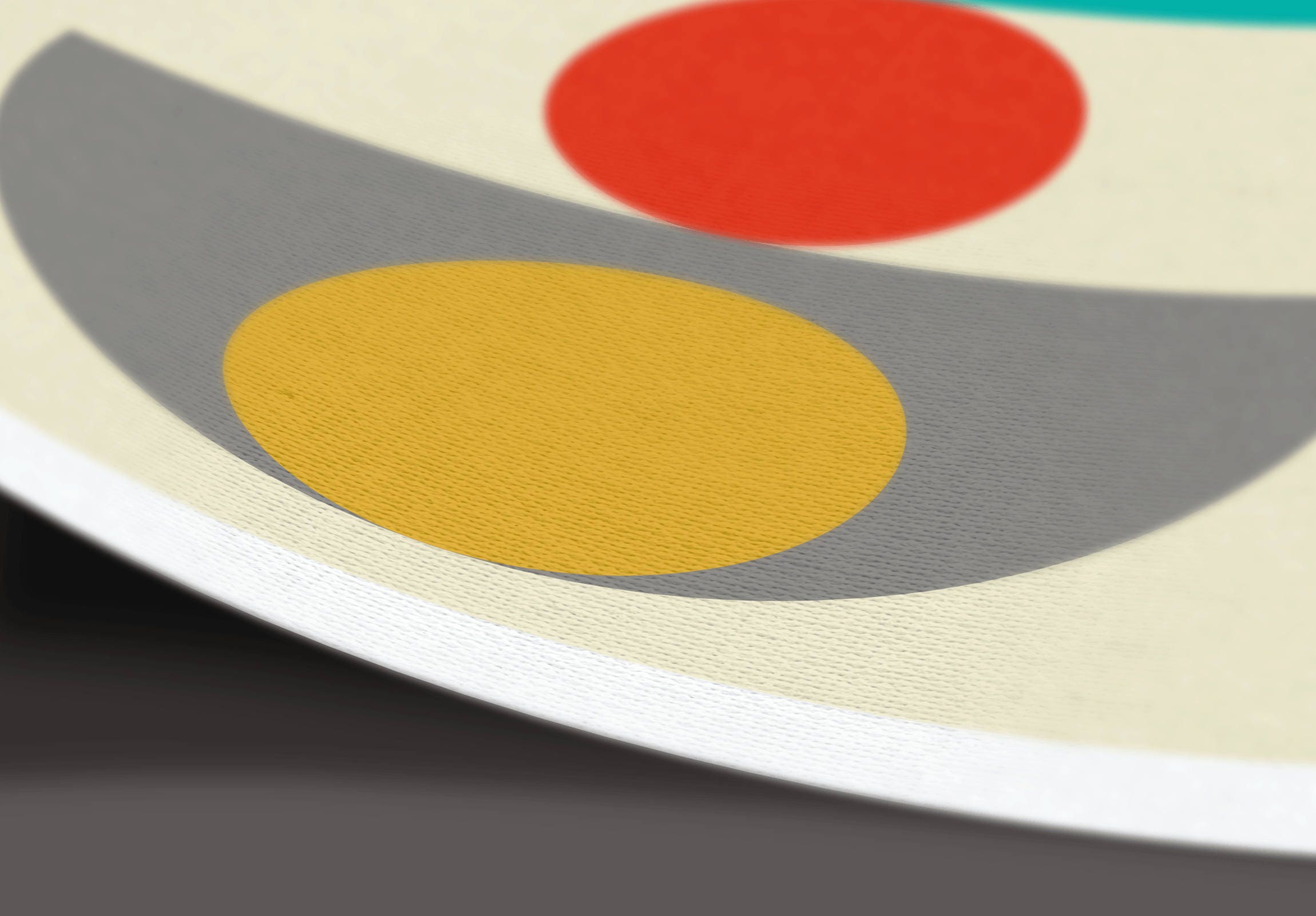MCM16 - Funky Retro Graphic Poster in a Vintage Scandi Loft Living ...