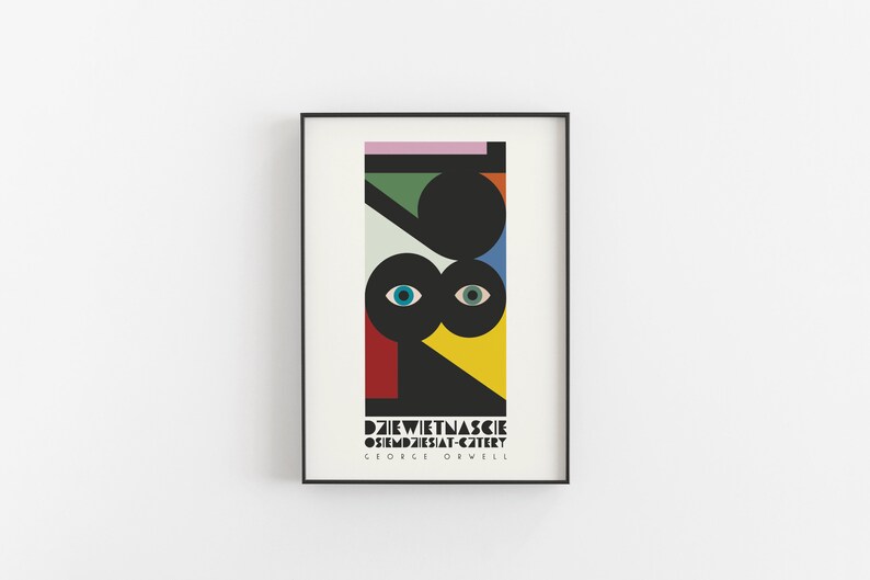 1984 Retro Polish Minimal Art Poster - Etsy
