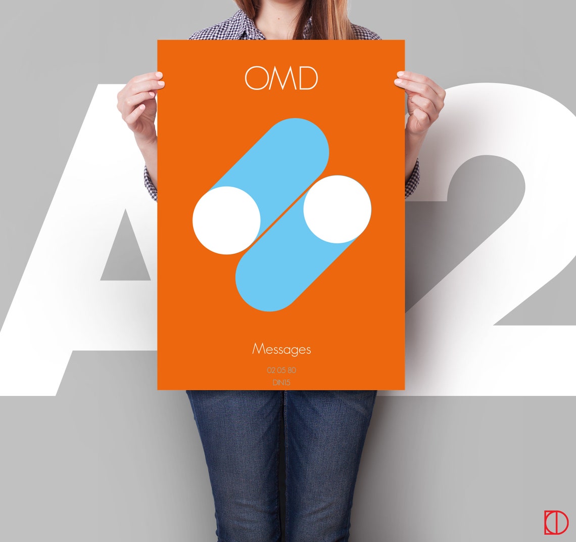 Messages OMD Minimal Poster - Etsy UK