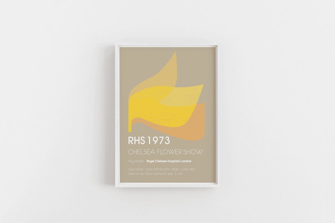 Chelsea Flower Show 1973 Vintage Style Poster - Etsy UK