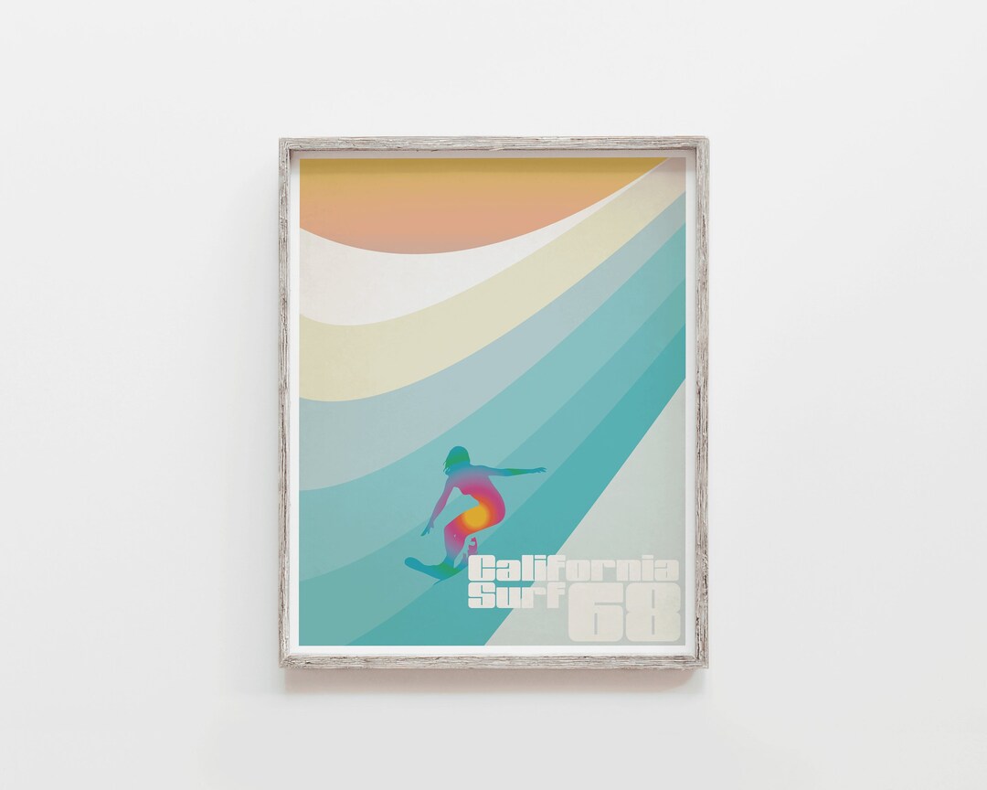 Master of Life - California Sixties Retro Surf Print - Etsy