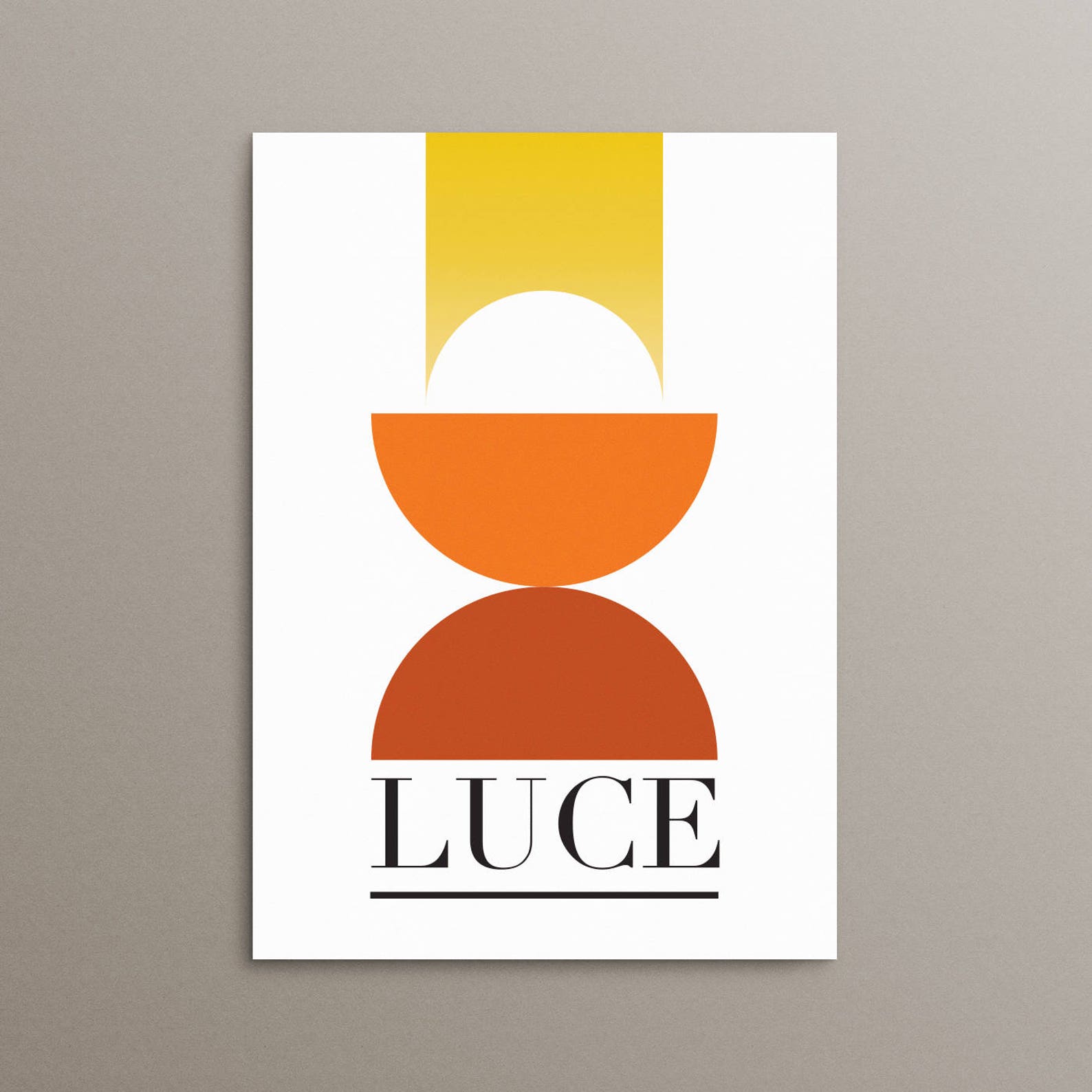 Luce 1960s Style Advertising Graphic Design Poster | Etsy