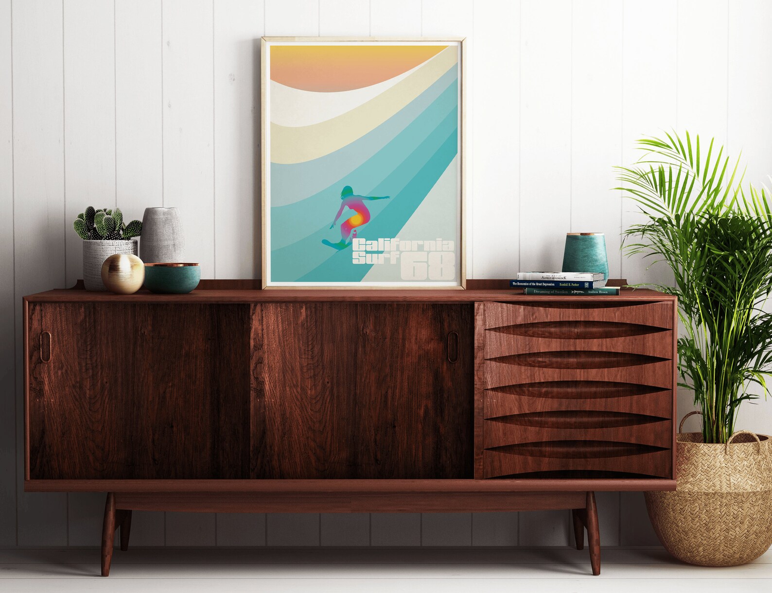 Master of Life California Sixties Retro Surf Print - Etsy