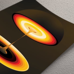 Supernova Retro Art Print | Etsy