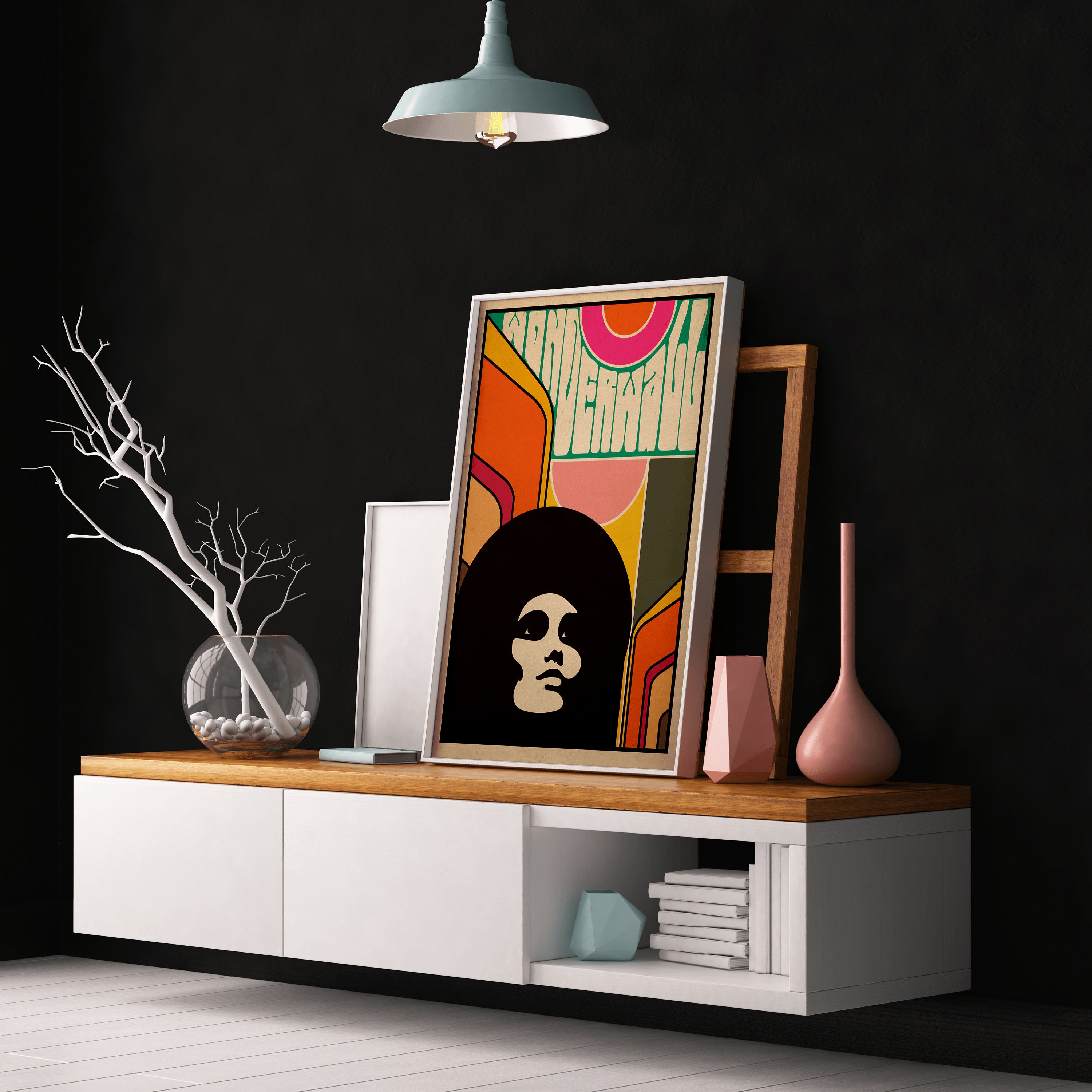 Wonderwall 60s Psychedelic Style Art Poster - Etsy UK