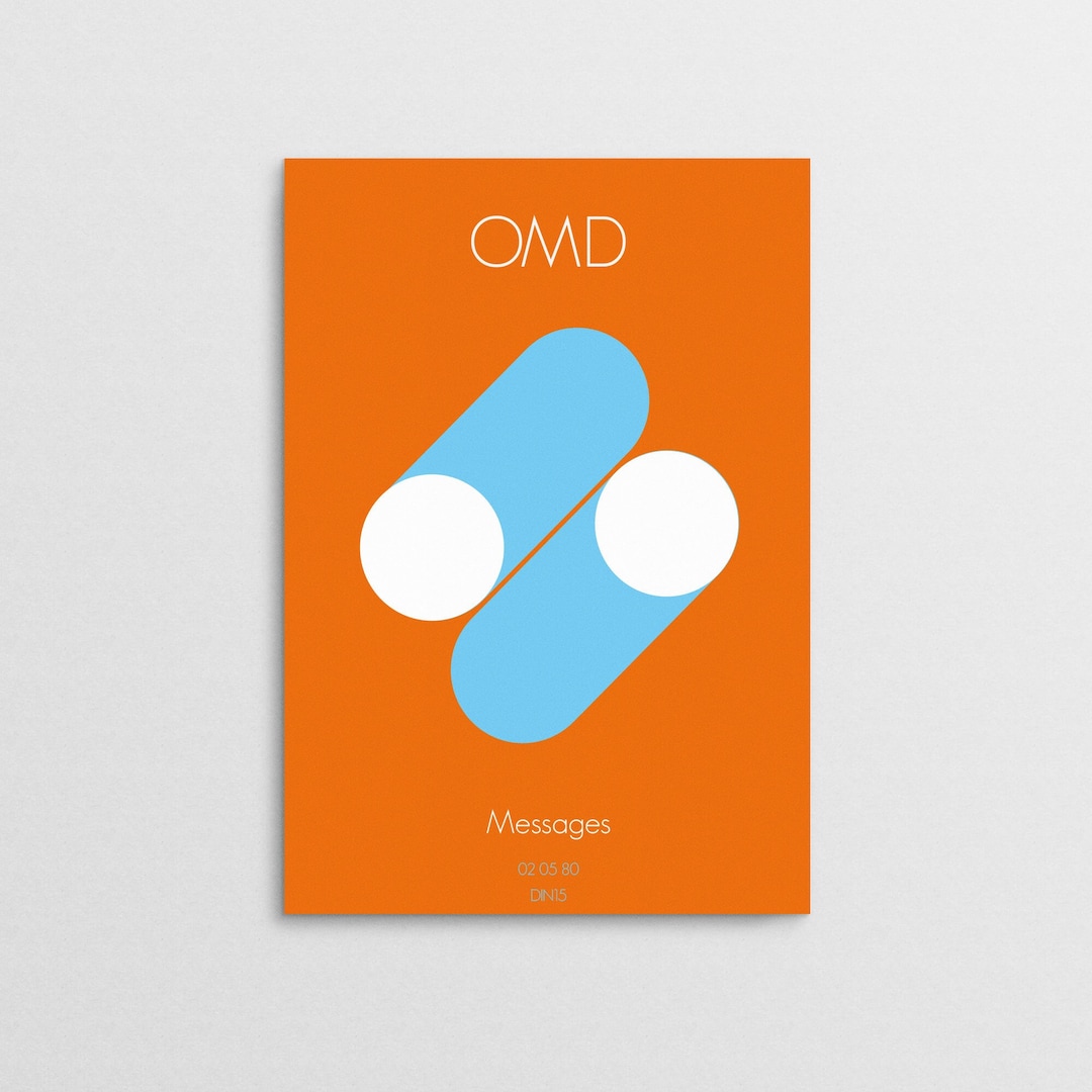 Messages - OMD Minimal Poster - Etsy UK