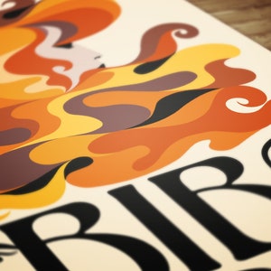 BIBA Retro Art Nouveau Print - Etsy