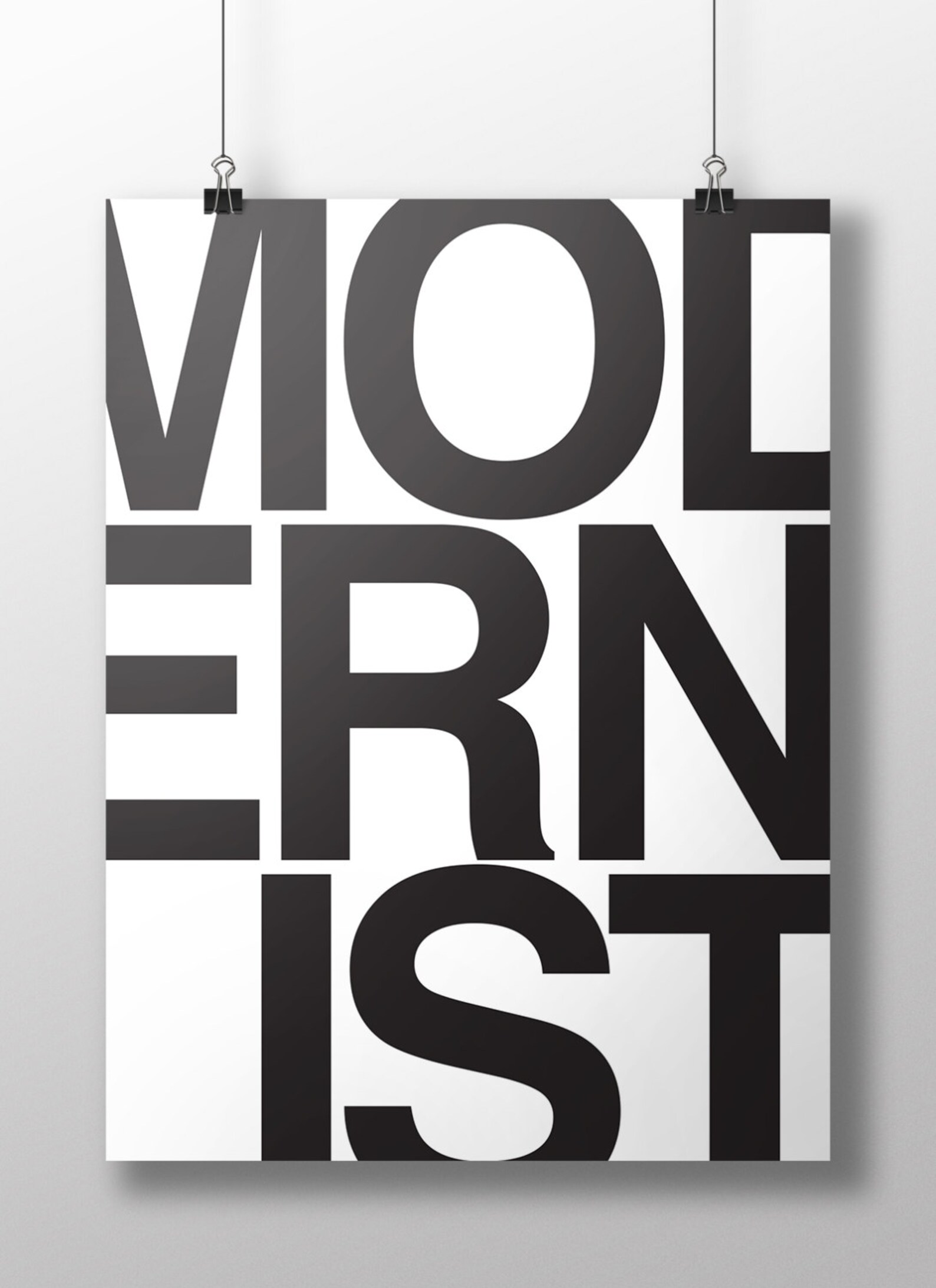 Modernist Typography Helvetica Graphic Design Art | Etsy