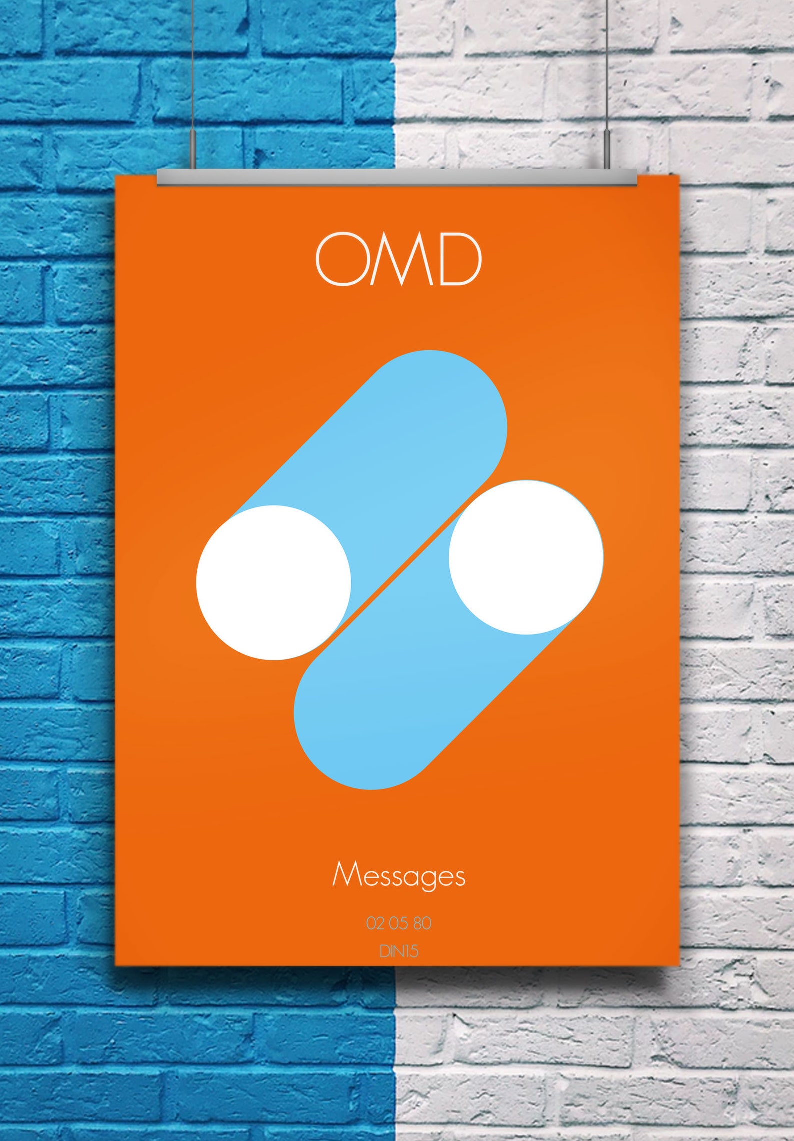Messages OMD Minimal Poster - Etsy UK