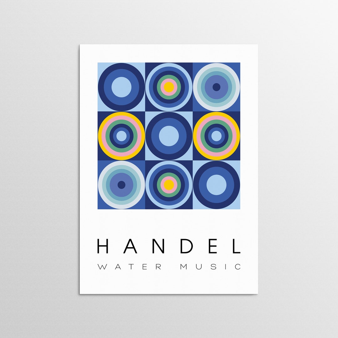 Water Music - Graphic Design Art Poster - Etsy