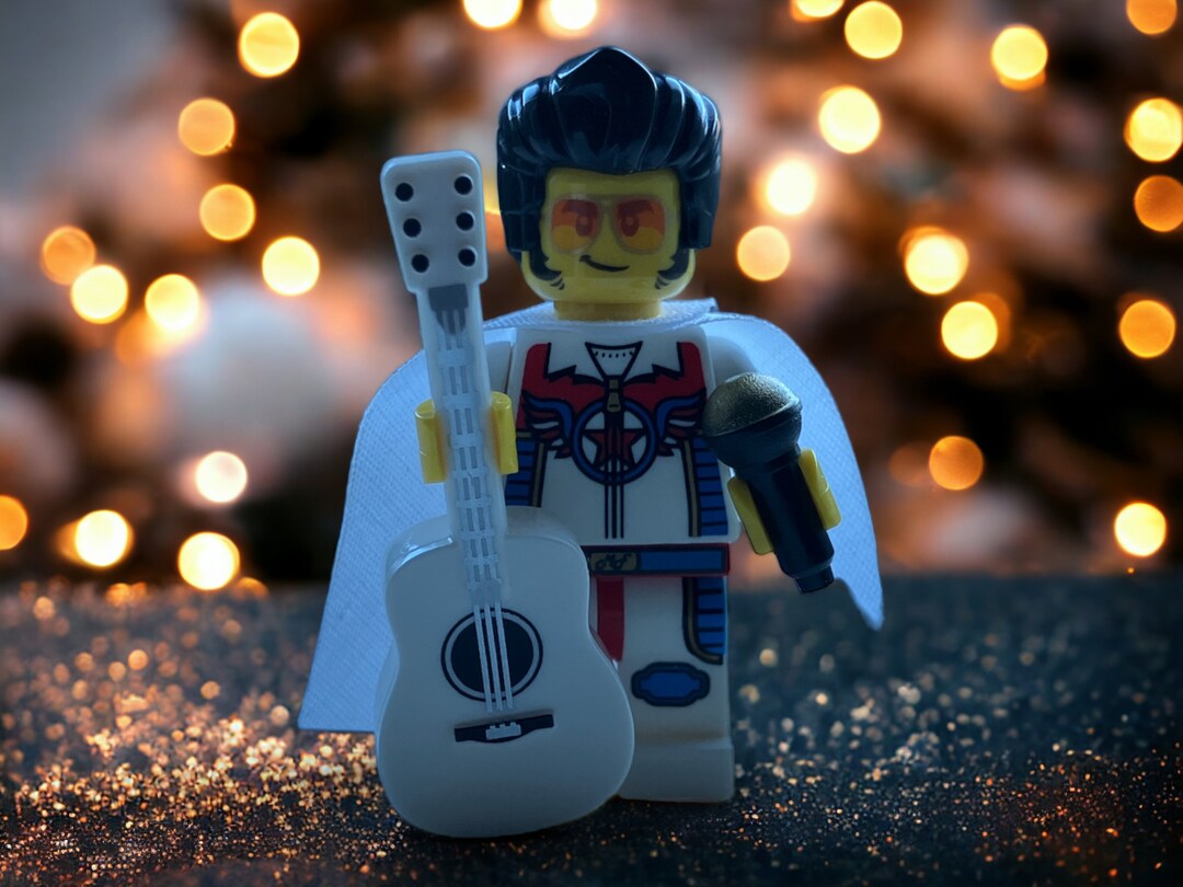 Models Built With Lego® Bricks the King Singer Entertainer Mini Figure ...