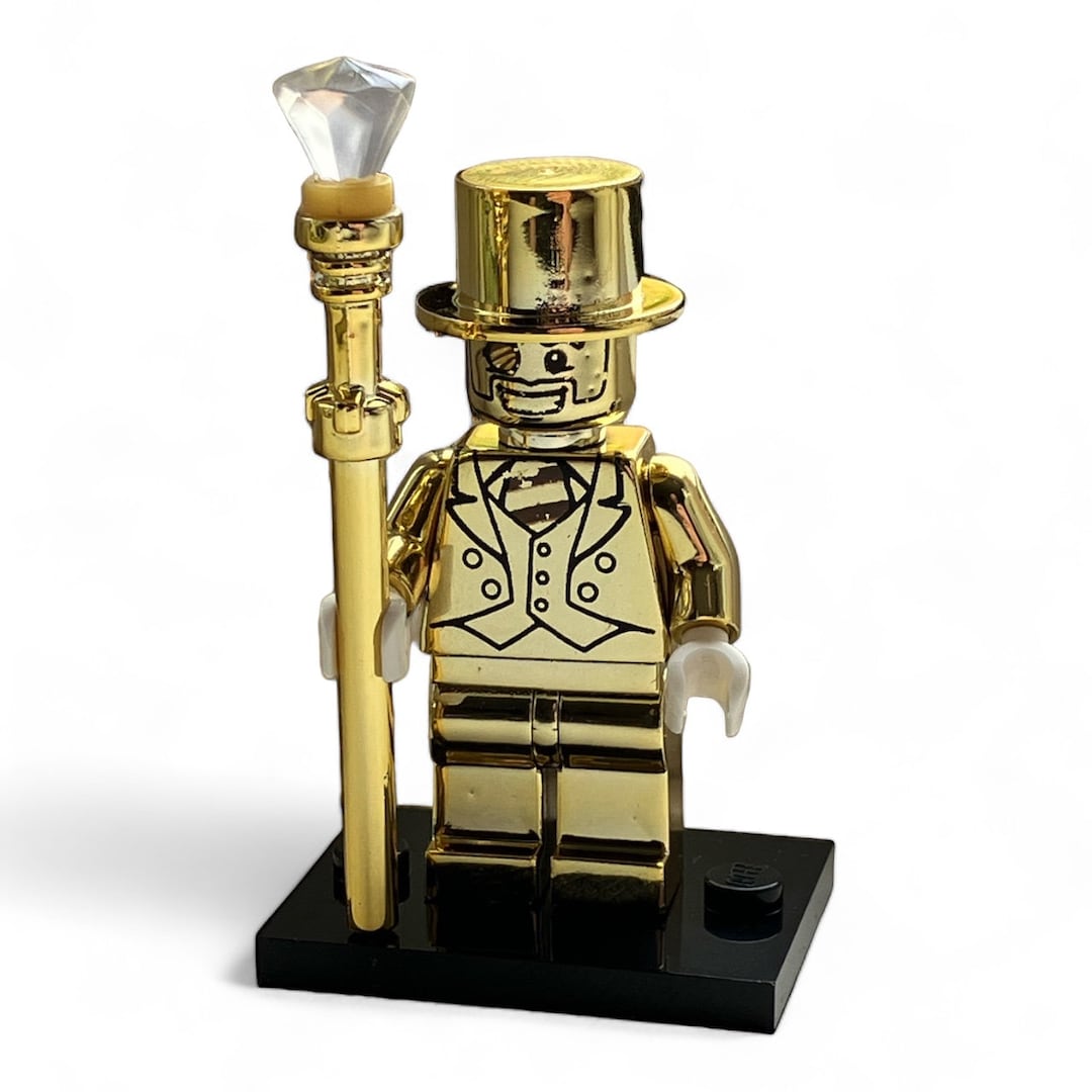 3D Printed Mr Gold Minifigure Gifts for Him / Gifts for Her / Gifts for ...