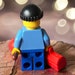 Models Built With Lego® Bricks - Male Plumber Mini Figure With Plunger ...
