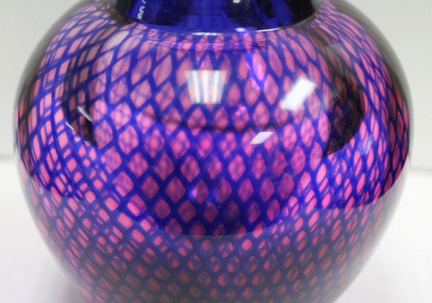 Orrefors Graal Kraka Glass Vase Sven Palmqvist Midcentury Danish Modern ...