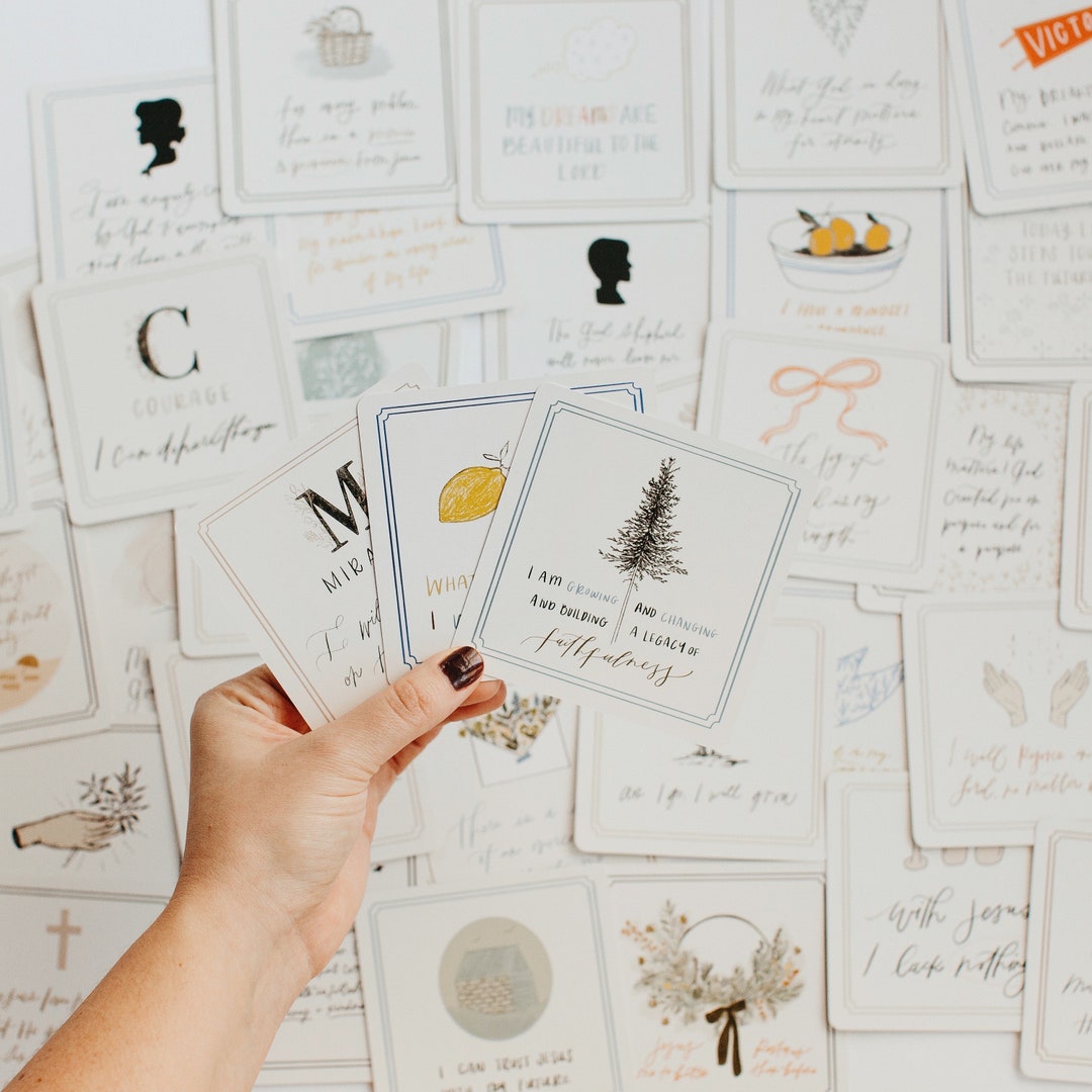 Christian Affirmation Card Deck: Scripture-based Encouragement Cards - Etsy