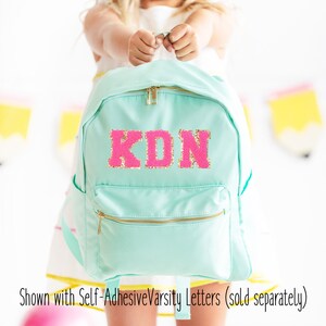 Mint Monogrammed Backpack, Monogram Book Bag, Back to School - Etsy