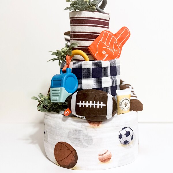 Football Diaper Cake - Etsy