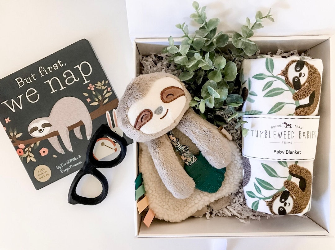 Sleepy Sloths Baby Gift Box, New Baby Gift - Etsy